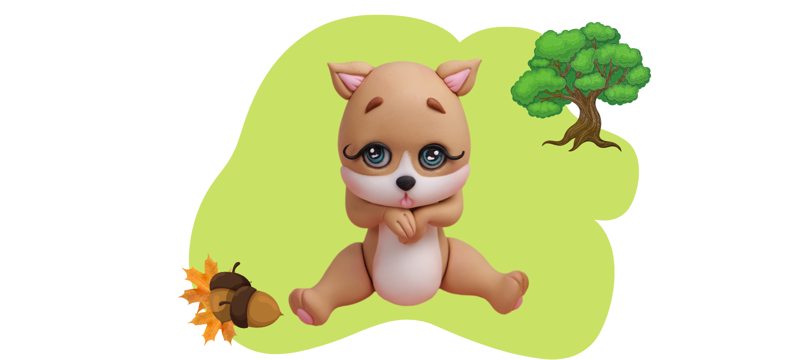 [VIDEO TUTORIAL] Forest Squirrel - Fondant Cake Topper - Fondant Academy